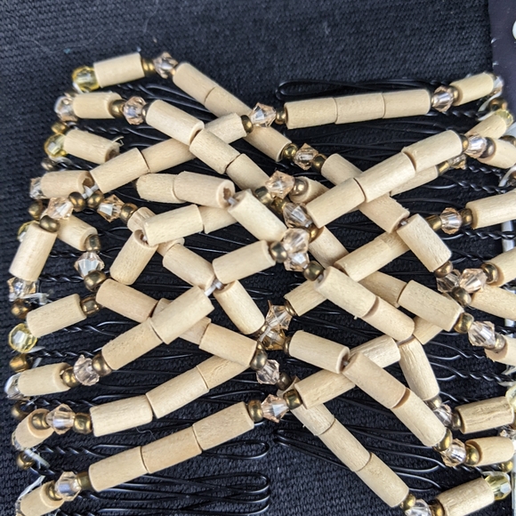 Hair | New Ez Comb Boho Wood Bead Comb With Styling Guide | Poshmark